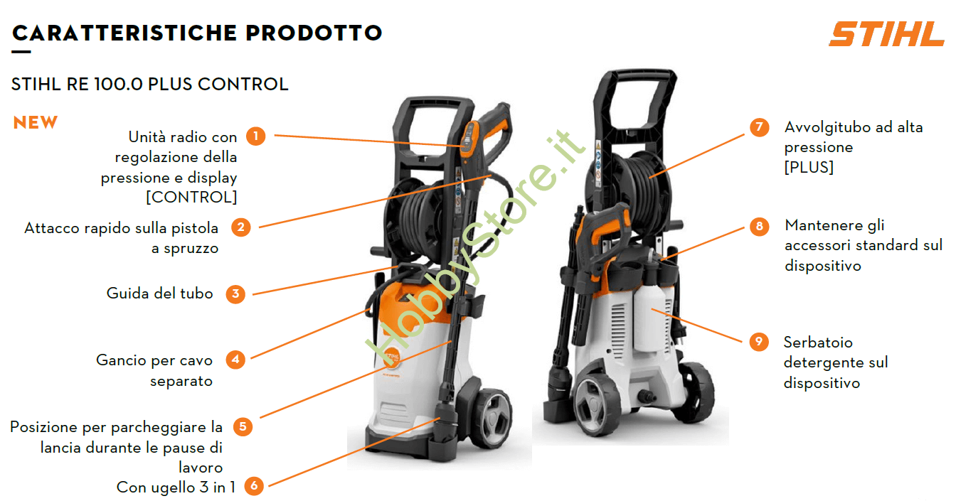 Idropulitrice Stihl RE 100 Plus Control, categoria Idropulitrici STIHL