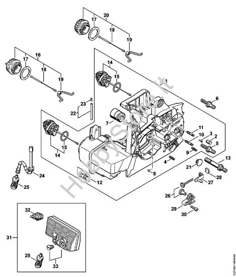 Carcassa motore MS 290-Z, categoria MS 290-Z STIHL