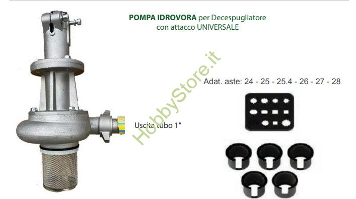 Pompa Idrovora Universale per Decespugliatori, categoria Ricambi Standard