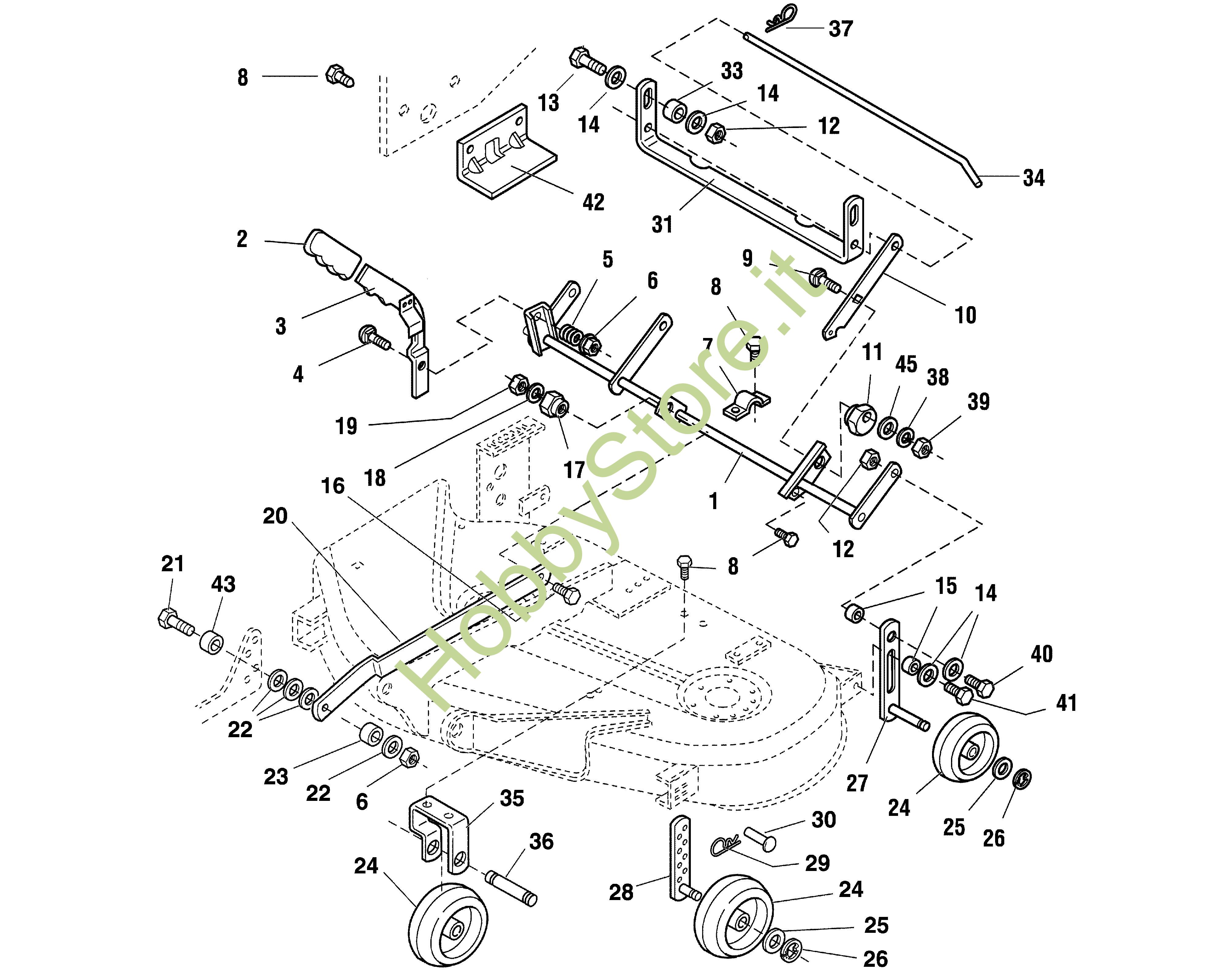M - 38 - Sollevamento apparato di taglio MT 830, categoria MT 830 VIKING