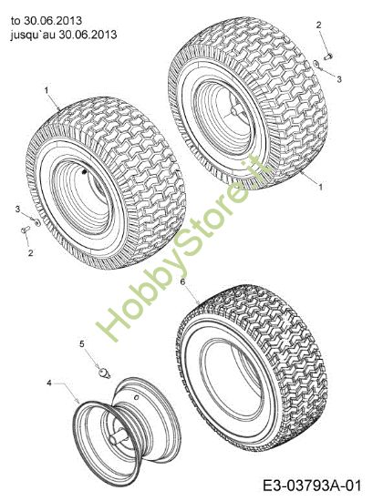 Ruote posteriori TORNADO 97/13 T Cat.2013 Trattorino, categoria TORNADO ...
