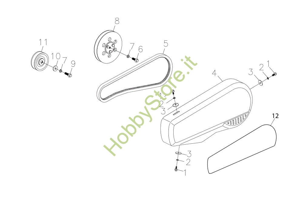 Cofano MH 198 RK (K800 HC) Motozappa, categoria MH 198 RK (K800 HC ...