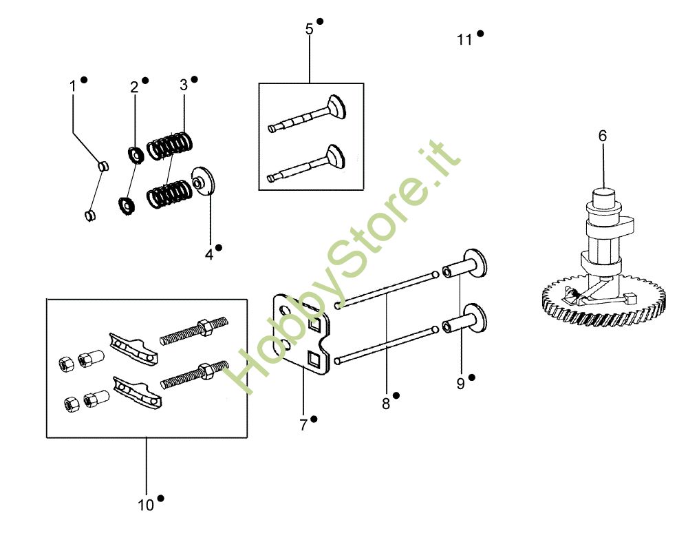 Valvola e regolatore MH 198 RK (K800 HC) Motozappa, categoria MH 198 RK ...