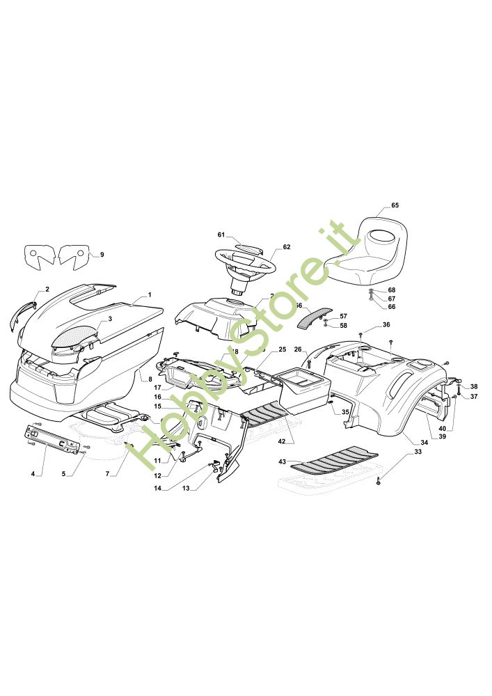 Carrozzeria OM 98L/14,5 K H Cat. 2019 Trattorino, categoria OM 98L/14,5 ...