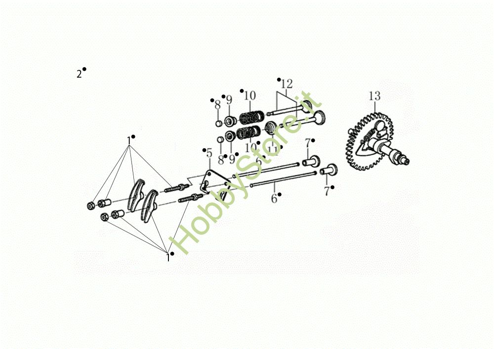 Valvola MH 198 RKS (K800 HC - EURO5) Motozappa, categoria MH 198 RKS ...