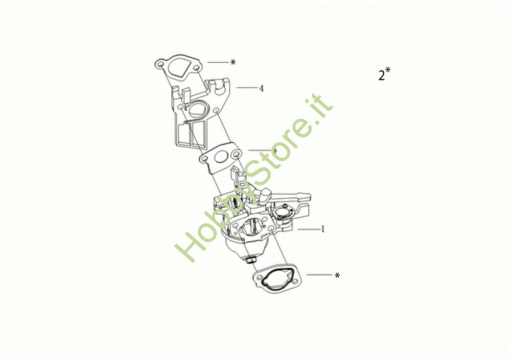 Carburatore MH 198 RKS (K800 HC - EURO5) Motozappa, categoria MH 198 ...