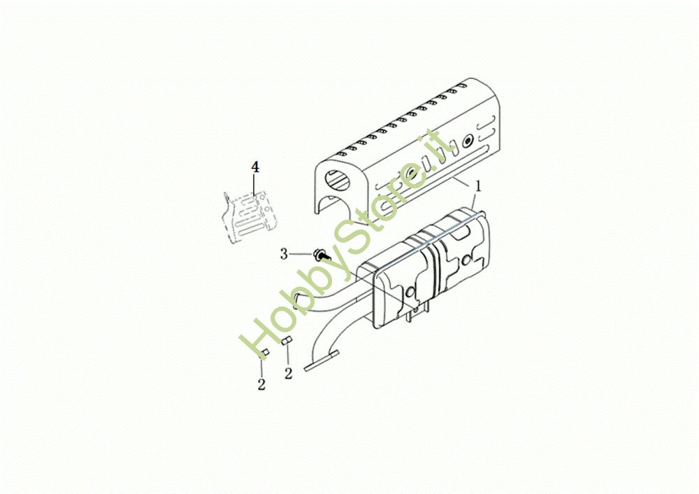 Marmitta MH 198 RKS (K800 HC - EURO5) Motozappa, categoria MH 198 RKS ...