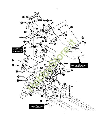 Telaio posteriore MARATHON 12.5 - (2°Sr.) Trattorino - 2ª serie (da ...
