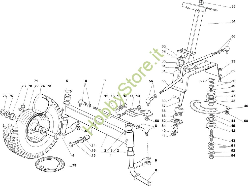 Sterzo OM 92C/13,5M Cat.2005 Trattorino, categoria OM 92C/13,5M Cat ...