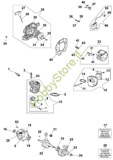 Motore 938 Motosega, categoria 938 Motosega OLEOMAC