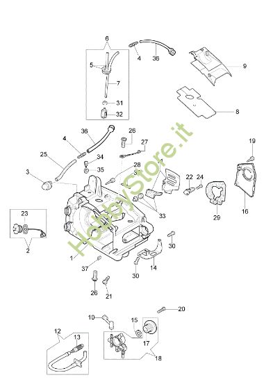 Basamento GS 260 Motosega, categoria GS 260 Motosega OLEOMAC