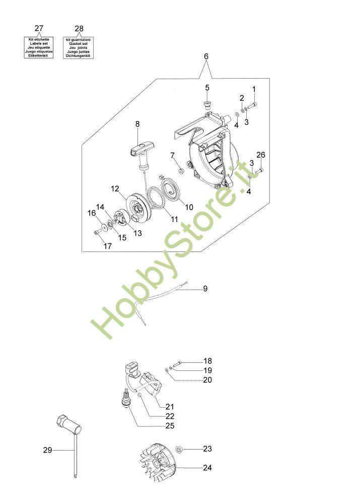 Gruppo avviamento MP 300 Motopompa, categoria MP 300 Motopompa EFCO