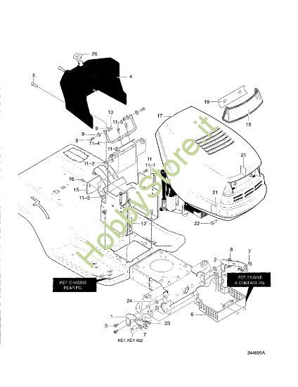 Telaio e cofano FORMULA 12.5 Trattorino, categoria FORMULA 12.5 ...