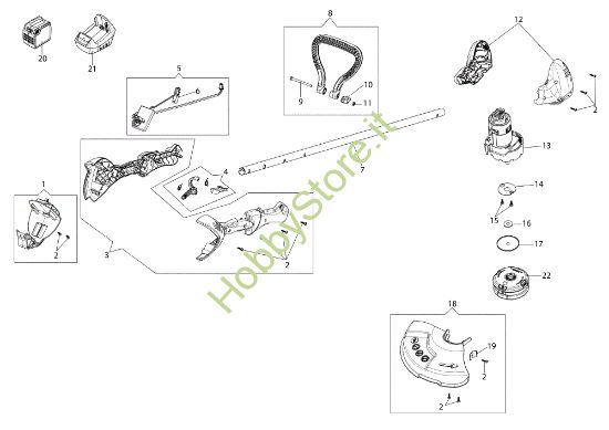 Esploso completo DSi 30 Decespugliatore, categoria DSi 30 ...