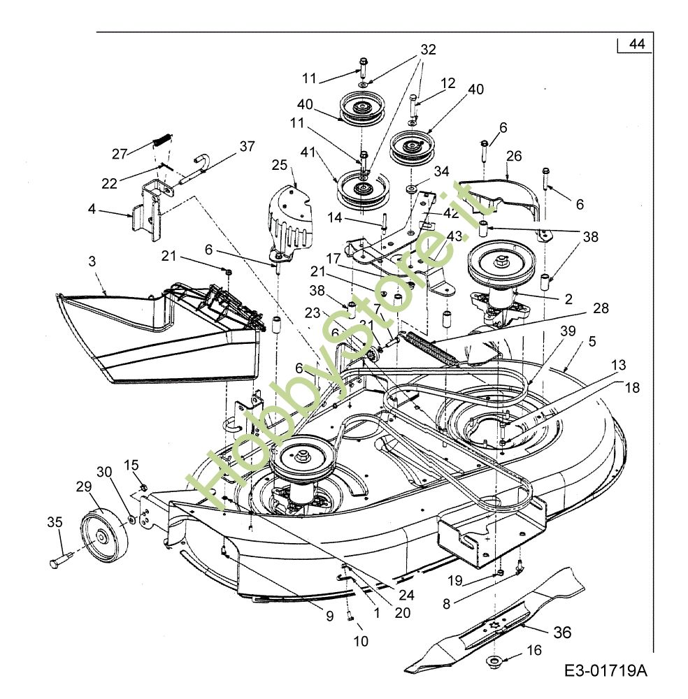 Piatto di taglio FORMULA 107 H Trattorino, categoria FORMULA 107 H ...