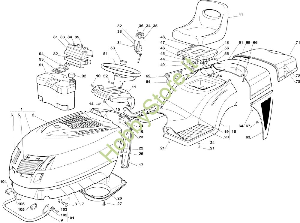Carrozzeria EF 92C/13,5H Cat.2005 Trattorino, categoria EF 92C/13,5H ...